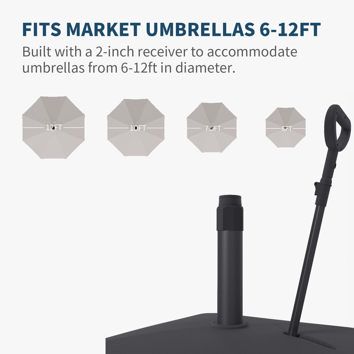 Removable Base with Handle – Patio Kingdom